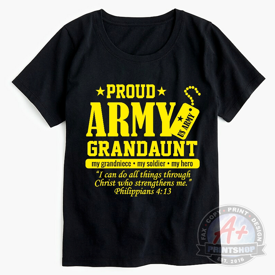 proud army grandaunt – A Plus Print Shop