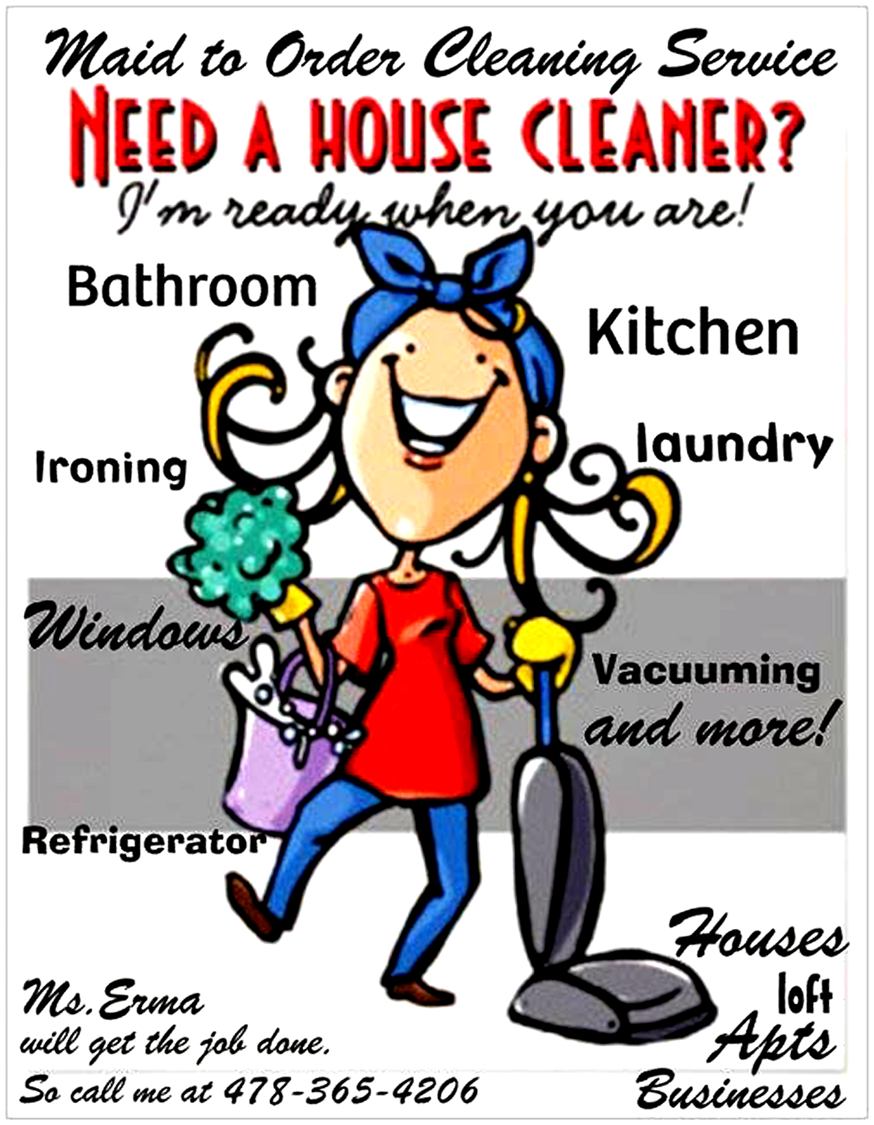 flyer Maid to Order – A Plus Print Shop